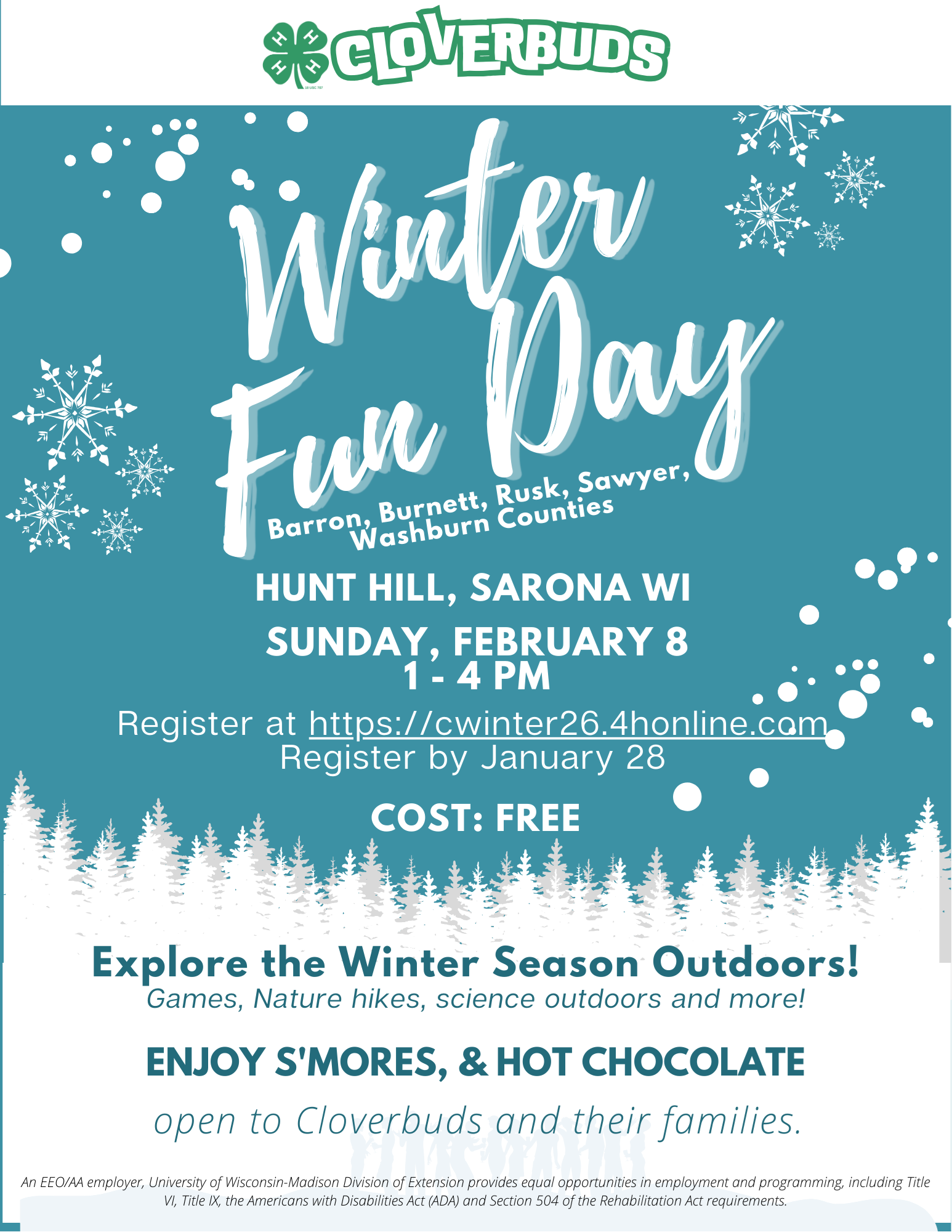 CLOVERBUDS WINTER FUN DAY! – Extension Washburn County